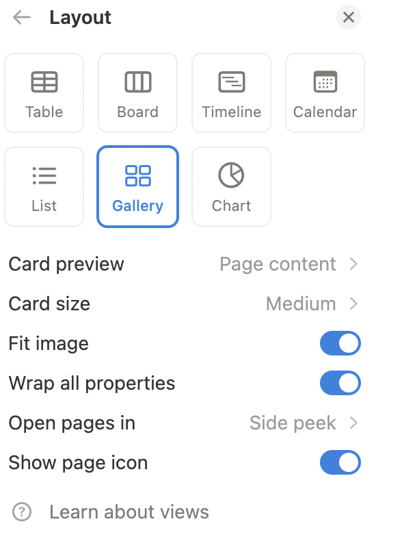 【Notion - E 點通】一次搞懂 Notion「Gallery」的設定重點